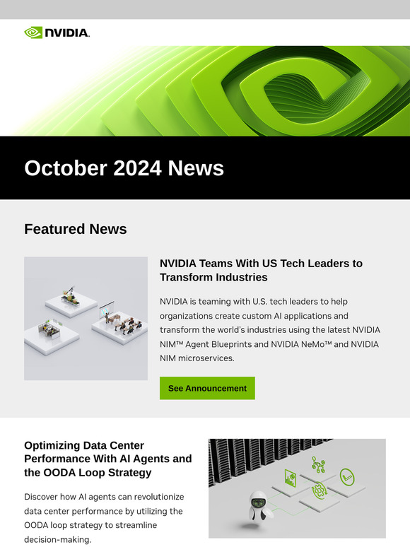Nvidia: NVIDIA and U.S. tech leaders drive industry innovation with custom AI applications | Milled