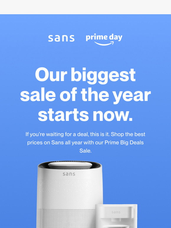 Sans: Prime Day is HERE. Save up to $180 on Sans 🔵 | Milled