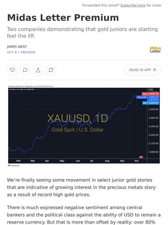 Midas Letter: Midas Letter Premium | Milled