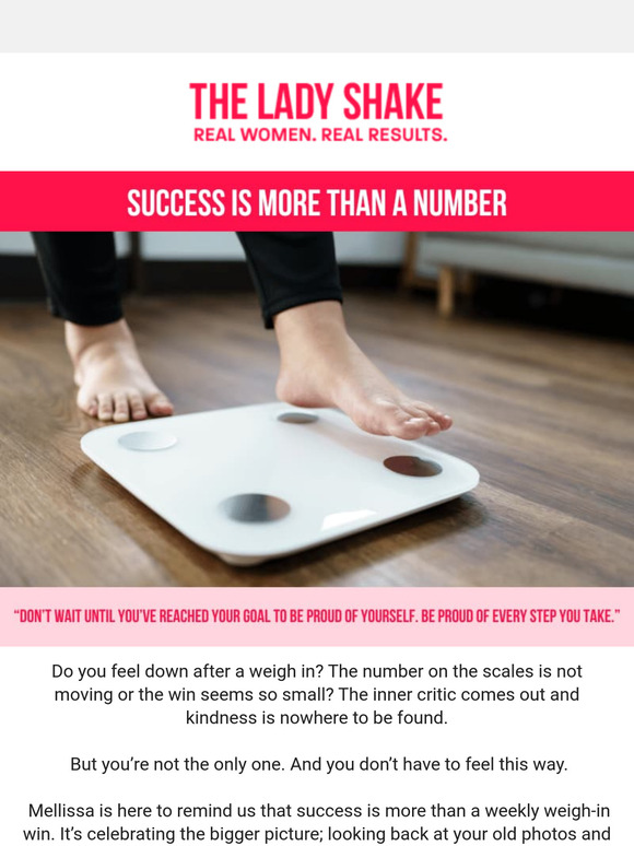 The Lady Shake: Don’t let the ⚖️ define your 😄 | Milled