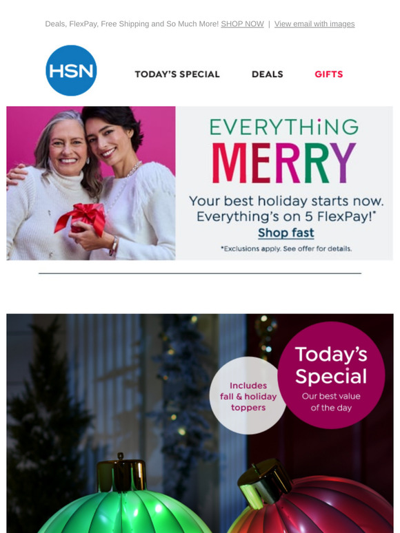 HSN Email Newsletters: Shop Sales, Discounts, and Coupon Codes