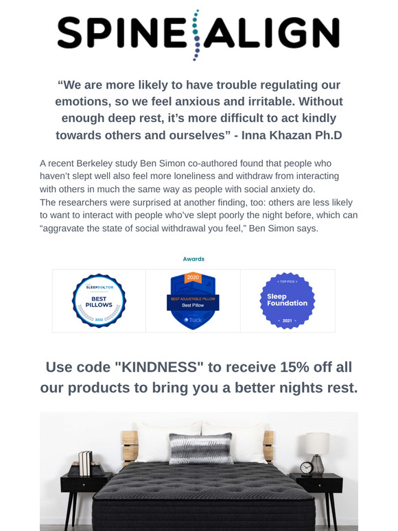SpineAlign: "Discover the Secret to a Happier, More Compassionate You: The Science of Sleep and ...