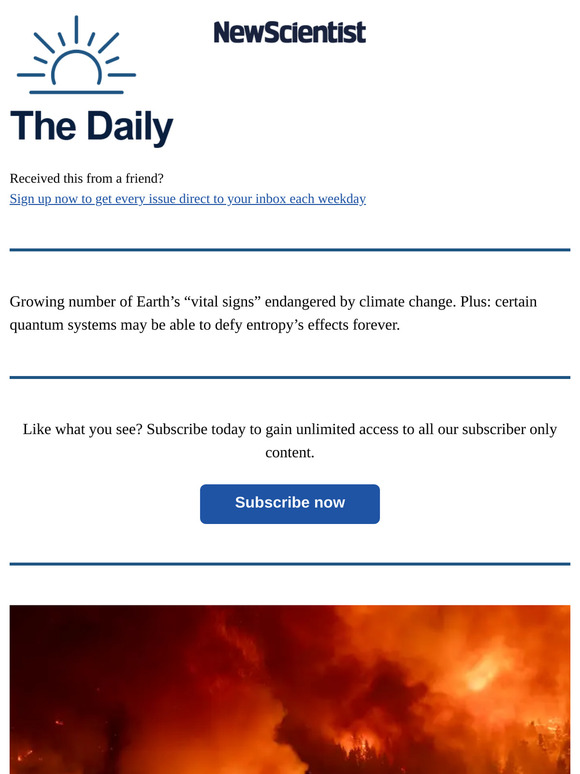 New Scientist: Earth’s ‘vital signs’ spark alarm | Milled