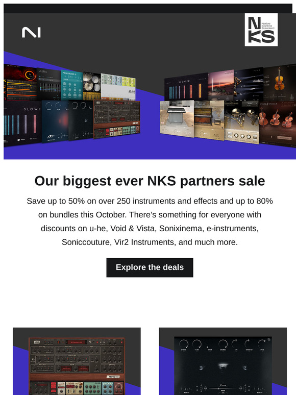 Native Instruments: Our biggest ever partner plugins sale! | Milled