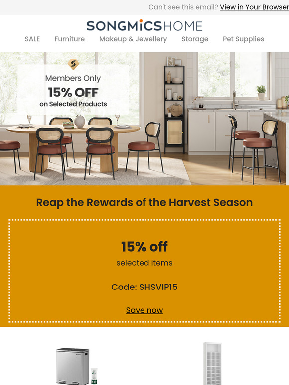 VASAGLE: Hey, October brings exclusive offers | Milled