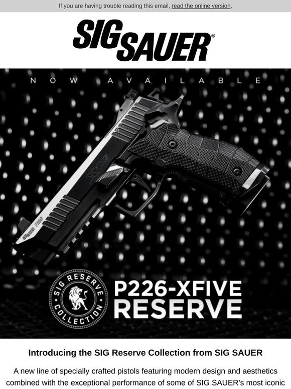 SIG SAUER: NOW AVAILABLE: P226-XFIVE RESERVE | Milled