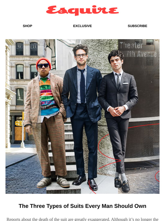 Esquire: The 3 Suits Every Man Should Own | Milled
