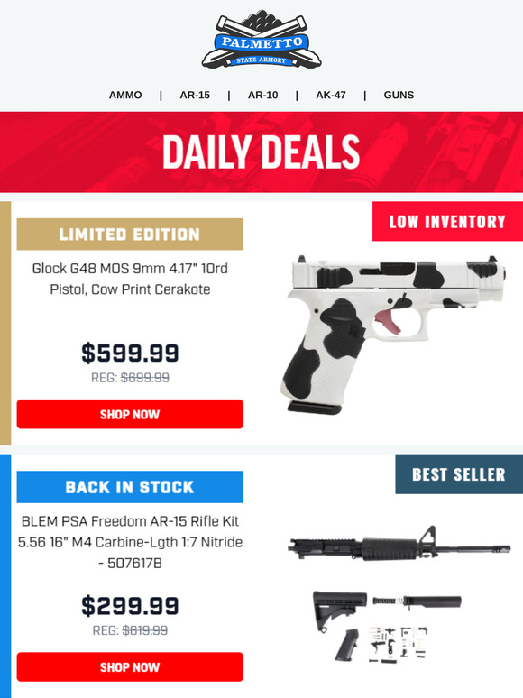 Palmetto State Armory: Holy Cow! | Limited Edition $599.99 Cow Print ...