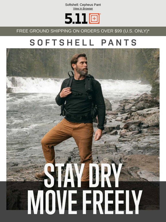 5.11 Tactical: The Ultimate Softshell Adventure Pants | Milled