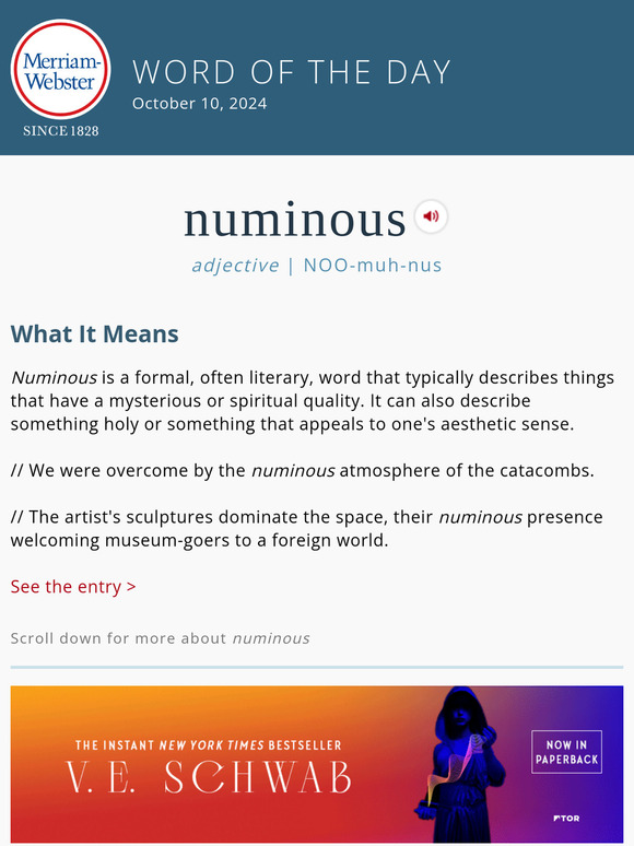 Spell It!: Numinous - plus, 7 Pairs of Commonly Confused Words | Milled