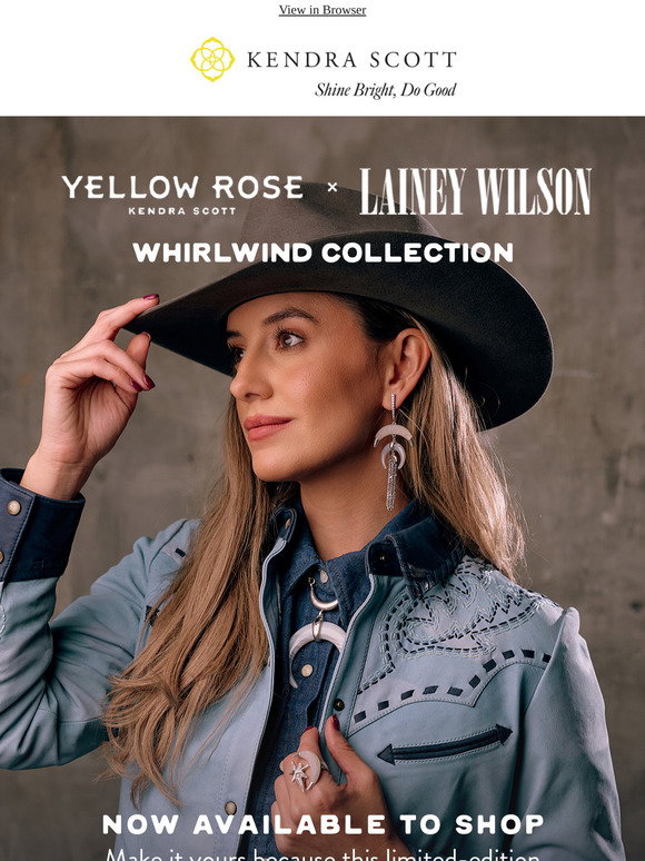 Kendra Scott: Yellow Rose by Kendra Scott x Lainey Wilson Is Here! | Milled