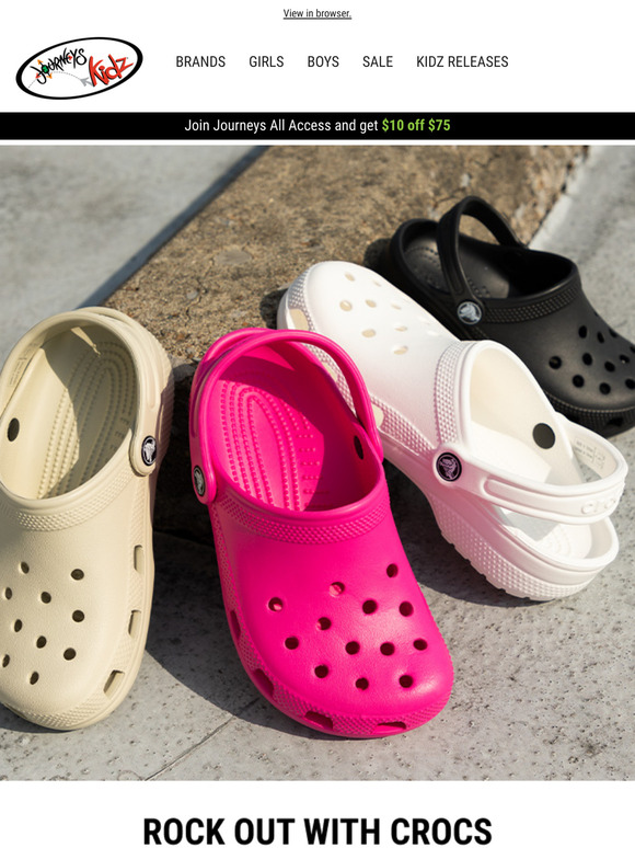 Journeys Email Newsletters: Shop Sales, Discounts, and Coupon Codes