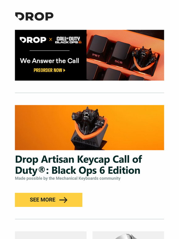 Drop: Drop Artisan Keycap Call of Duty®: Black Ops 6 Edition, YUNZII ...