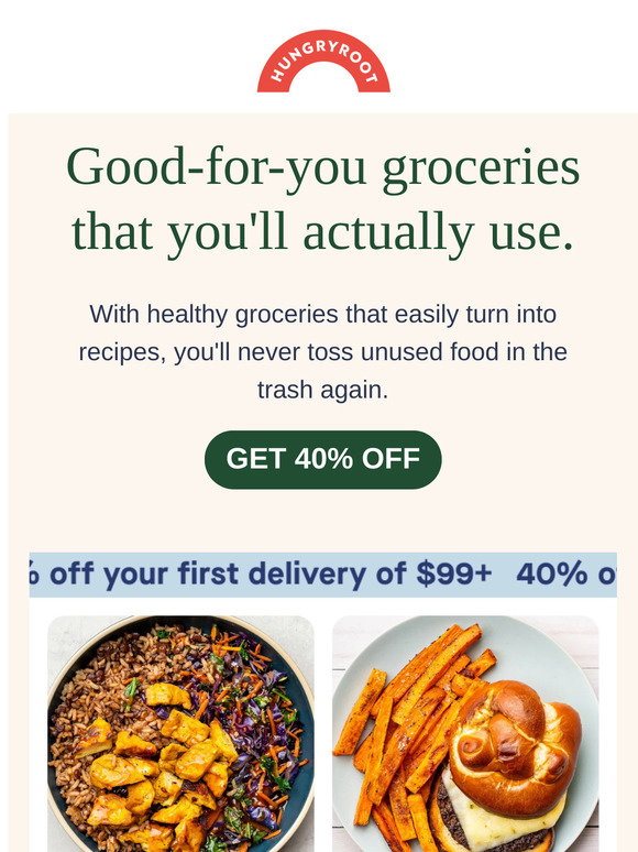 Hungryroot: Wave goodbye to food waste 👋 | Milled