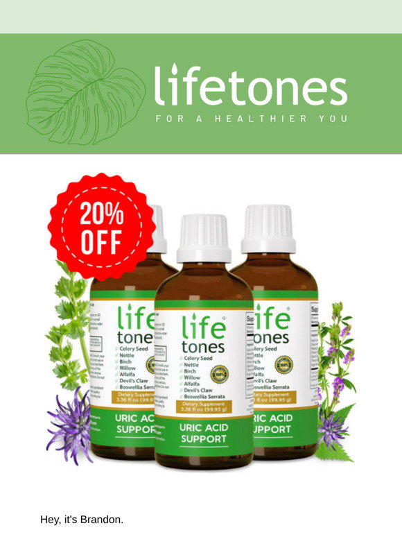 Lifetones: 20% Off 3-Pack of Tinctures | Milled