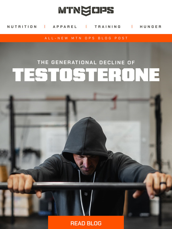 MTN OPS: The Generational Decline of Testosterone | What You Can Do ...