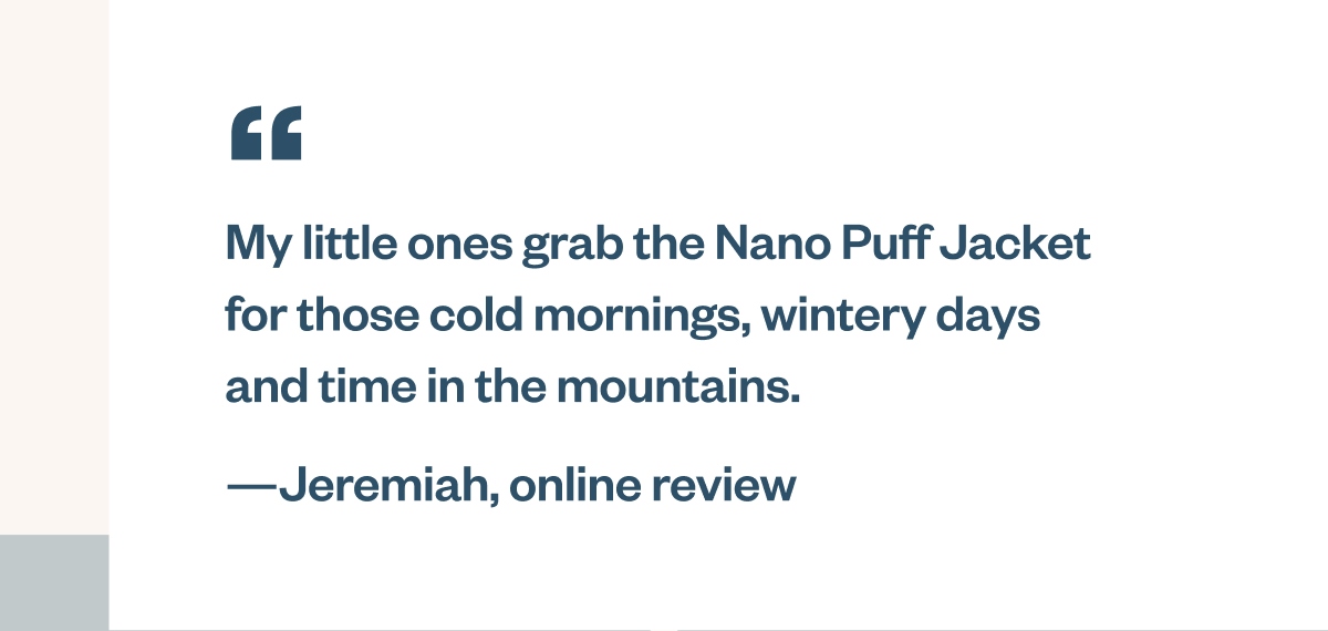 Patagonia: The iconic Nano Puff | Milled