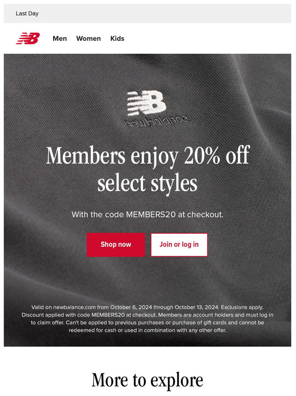 New Balance Email Newsletters: Shop Sales, Discounts, and Coupon Codes