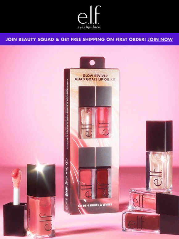 Elf Cosmetics: The NEW Glow Reviver kit is quad goals 💋 | Milled