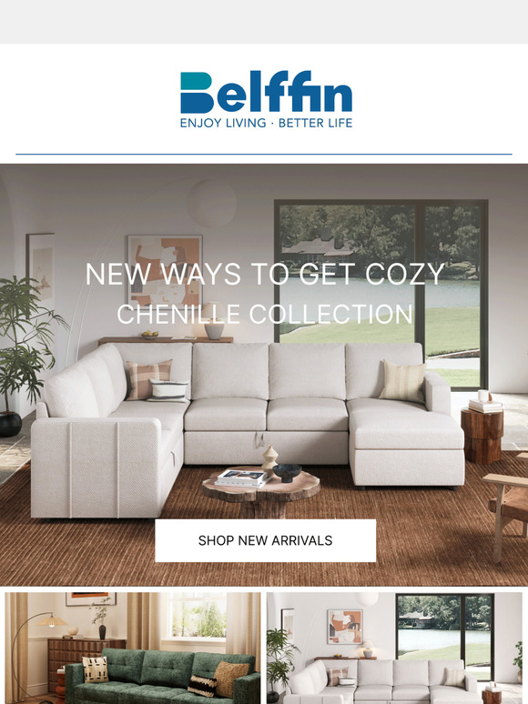 Belffin: Introducing Our New Chenille Sofas: Transform Your Home! | Milled