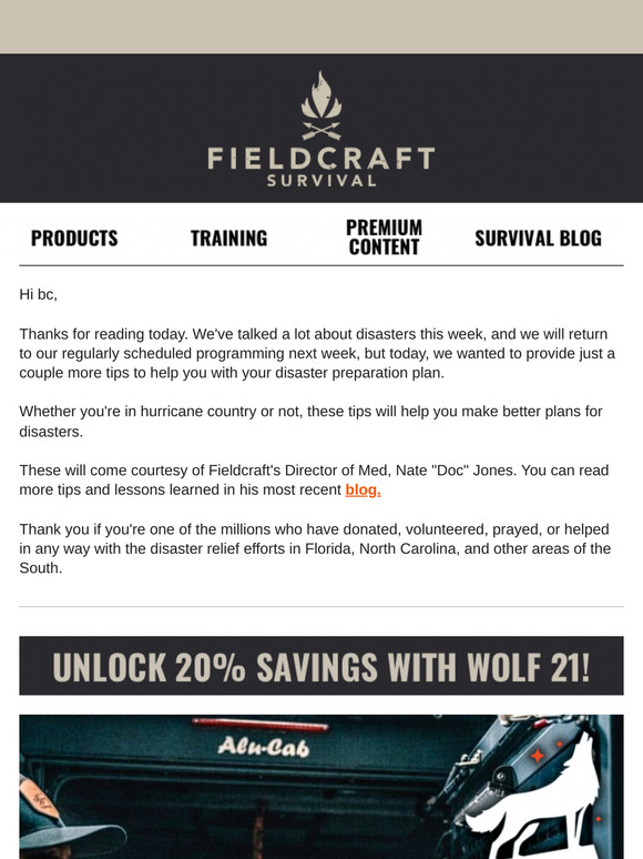 Fieldcraft Survival: 🔔 2 ways you can PLAN for disasters..Survival ...