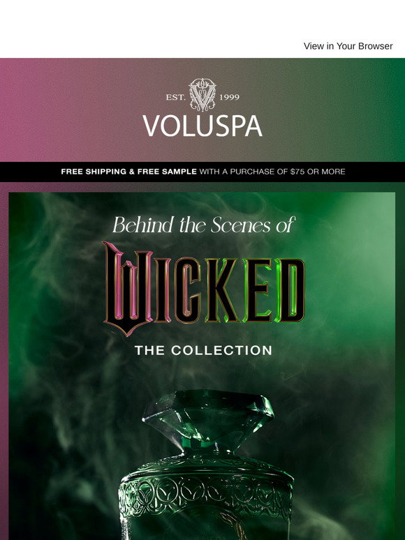 Voluspa: Behind the Scenes! WICKED: The Collection 💫 | Milled