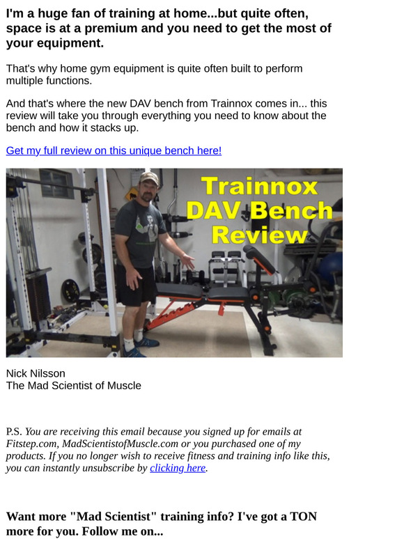 Los Mejores Ejercicios De Los Que Ha Oido Jamas: The new DAV bench with ...