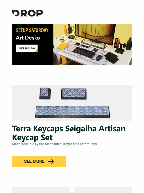 Drop: Terra Keycaps Seigaiha Artisan Keycap Set, Douk Audio ST-01 PLUS ...