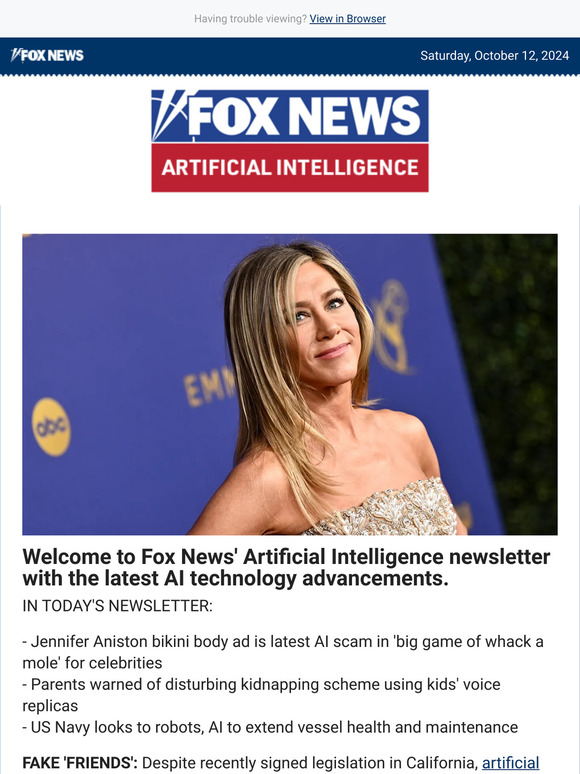 Fox News: Fake Jennifer Aniston bikini body ad | Milled