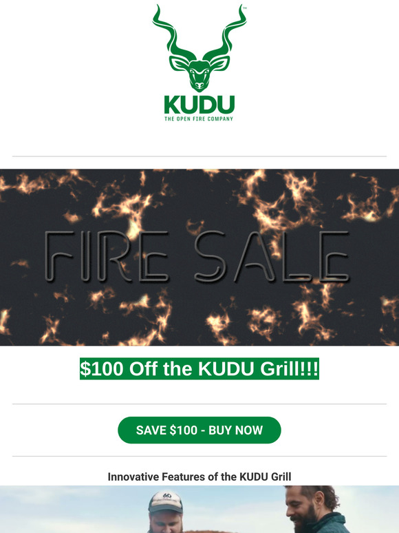 KUDU Grills: 🔥 $100 Off the KUDU Grill Live Now!!!🔥 | Milled