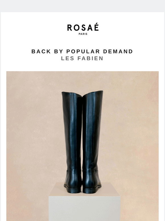 Rosae Paris: OUR ICONIC BOOTS ARE BACK | Milled