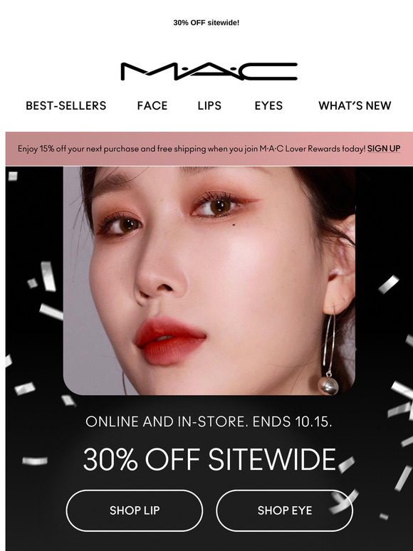 MAC Email Newsletters: Shop Sales, Discounts, and Coupon Codes