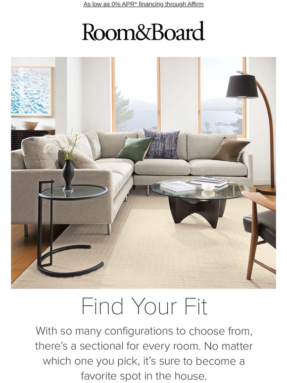 Room & Board: Your guide to sectional shapes | Milled