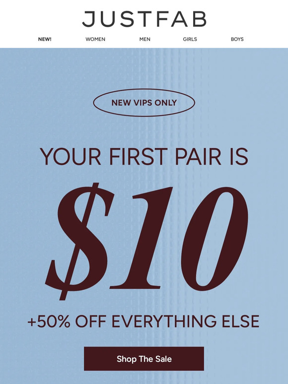 JustFab Email Newsletters: Shop Sales, Discounts, and Coupon Codes