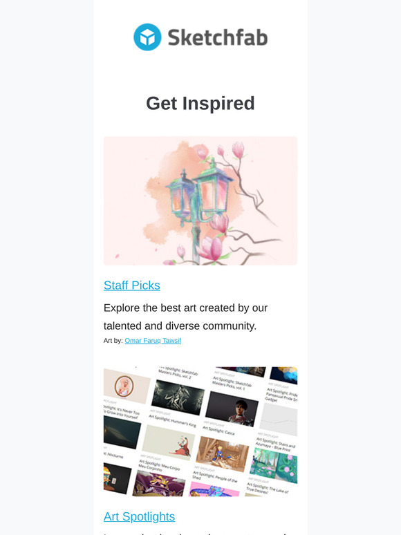Sketchfab Inc.: ⭐ Our Best Inspiration, Learning Resources, and More | Milled