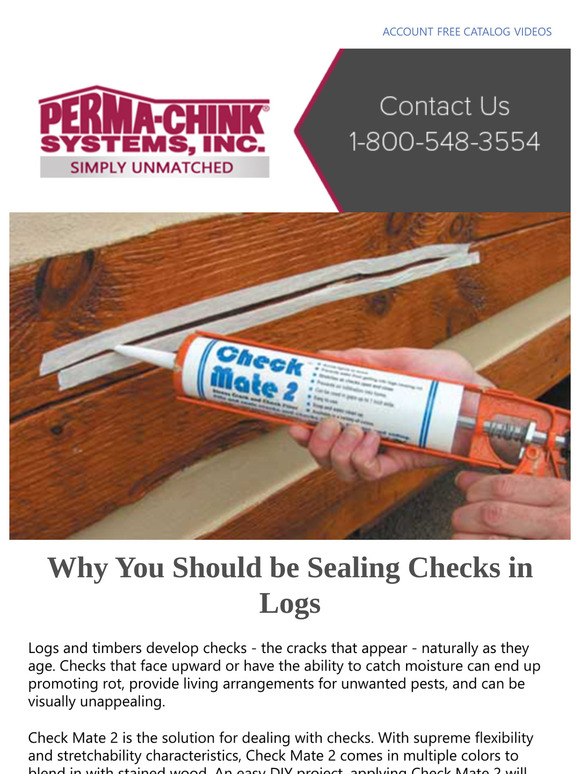 Perma-Chink Systems: Prevent Water Collection with Check Mate 2 🚱 | Milled