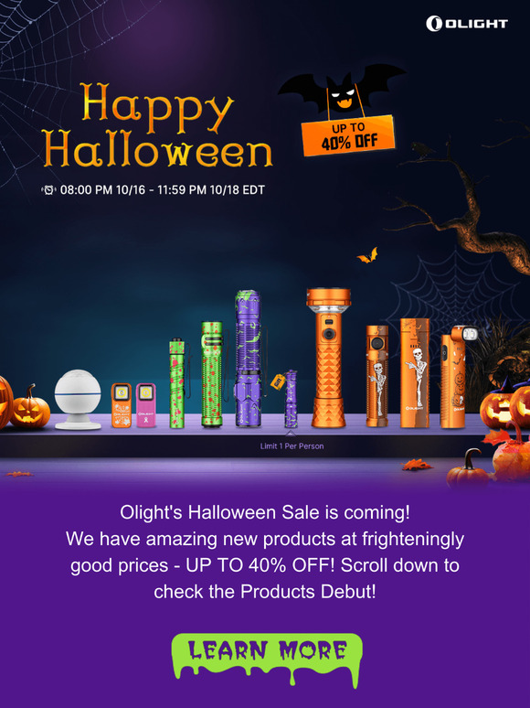 Olight: New Release | Unmissable Halloween Sale is here! | Milled