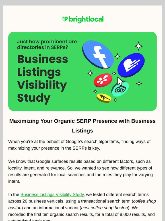 BrightLocal: REVEALED: Directories take a third of top 10 local organic ...