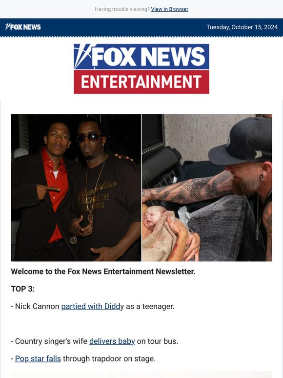 Fox News: Nick Cannon on Diddy, singer's wife gives birth on bus | Milled