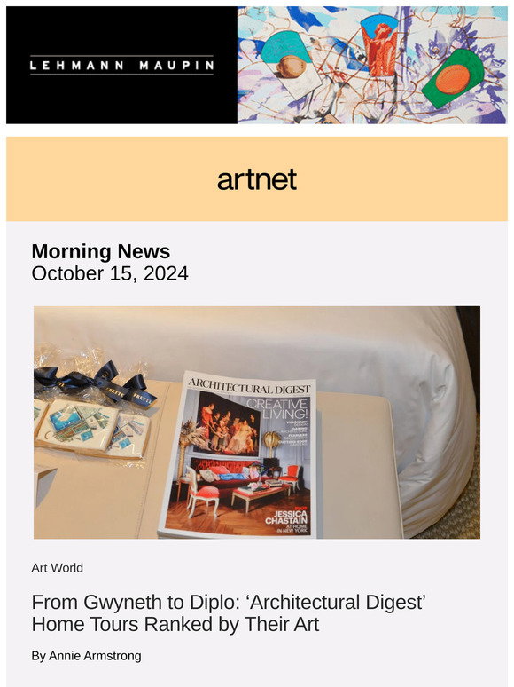 Artnet: Architectural Digest Homes Ranked by Their Art | Milled