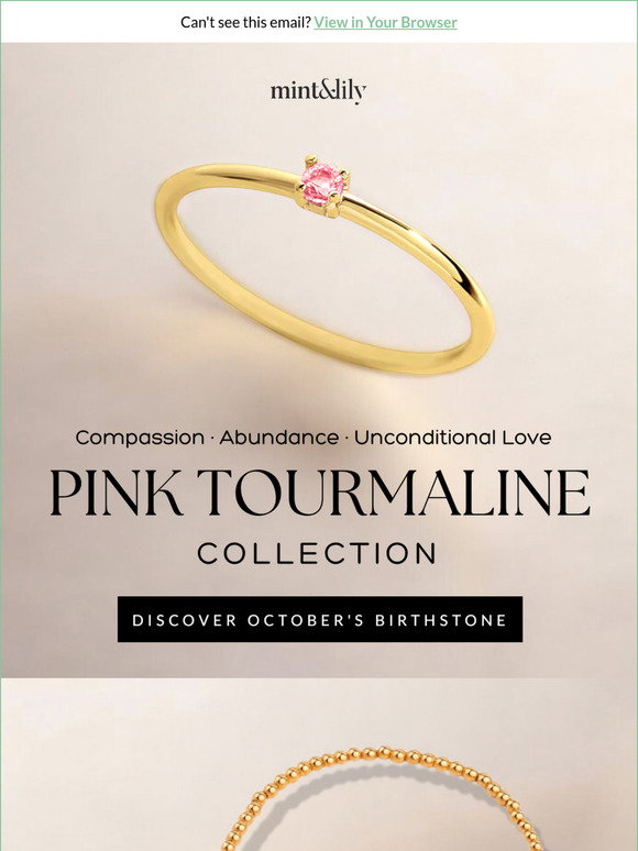 Mint & Lily: October’s Birthstone is Here: Pink Tourmaline🩷 | Milled