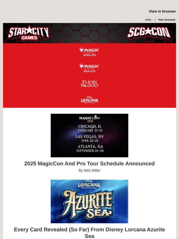 Star City Comics & Games: 👀 MagicCon and Pro Tour schedule for 2025 ...