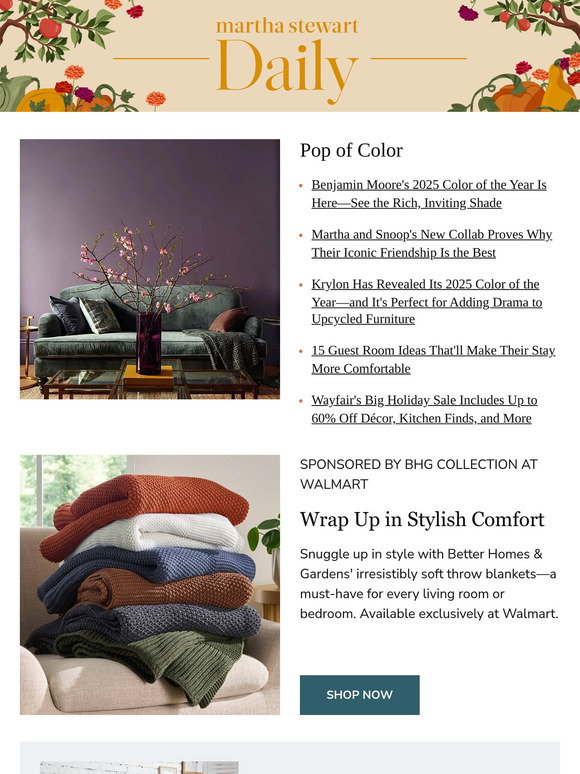 Martha Stewart: Benjamin Moore's 2025 Color of the Year Is Here | Milled
