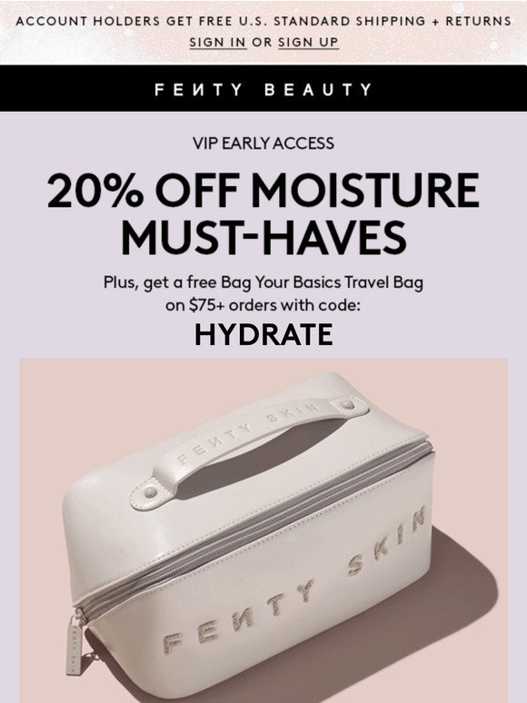 Fenty Beauty: 👋 Hey VIP—peep early access to 20% off | Milled