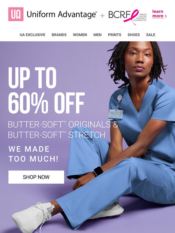 Uniform Advantage: Overstocked scrubs: Overflowing on savings! 🤑 | Milled