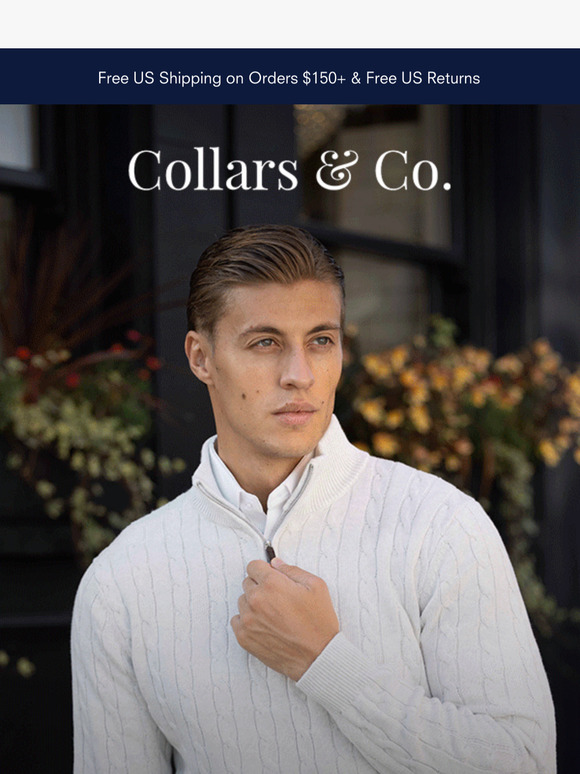 Collars & Co.: Limited Edition Drop: Luxe Cable-Knit Quarter Zips 📣 ...