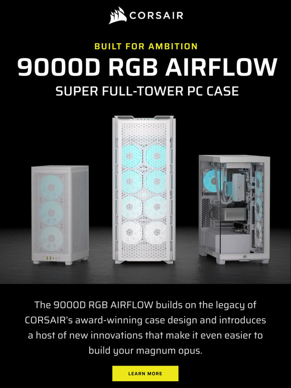 Corsair: Meet the 9000D RGB AIRFLOW: Built for Builders | Milled