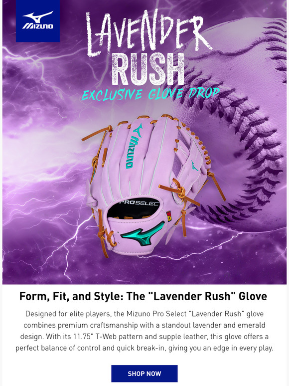 Mizuno: Exclusive Release: The Mizuno Pro Select "Lavender Rush" Glove ...