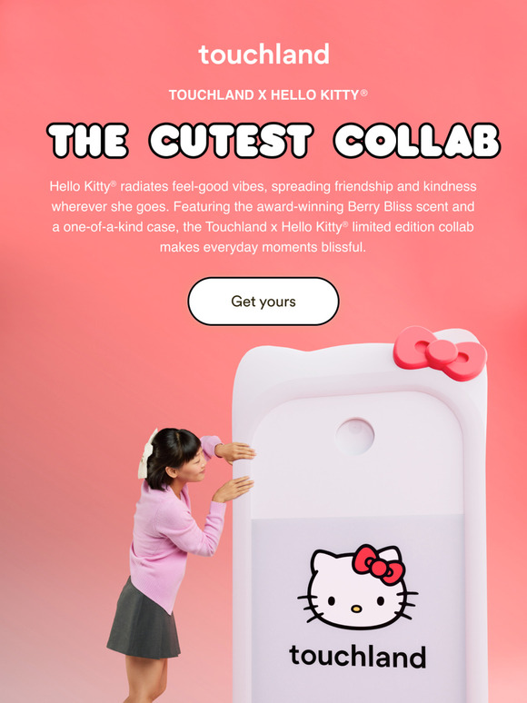 Touchland: Touchland x Hello Kitty® Is Here 🎀🍓 | Milled