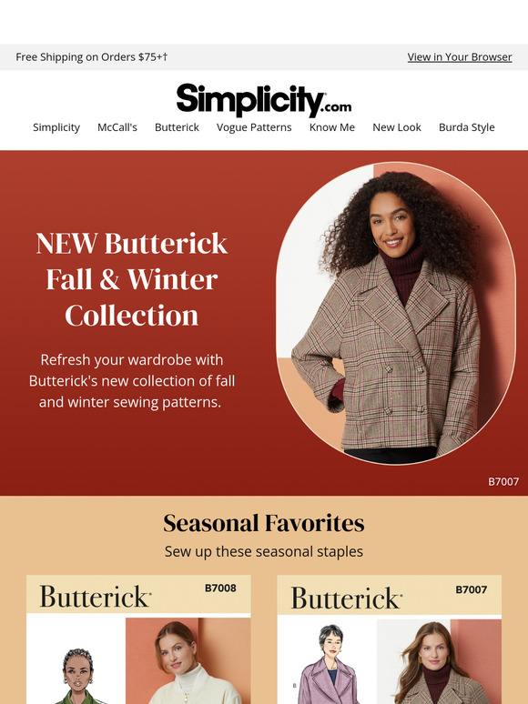 Simplicity Patterns: Refresh Time: NEW Butterick Patterns are Here | Milled